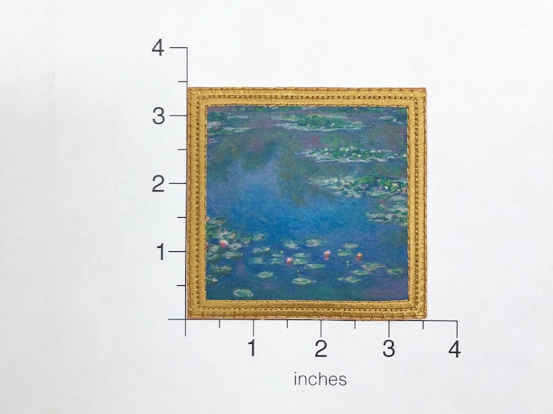 Claude Monet, Water Lilies - Iron on Patch - Etsy