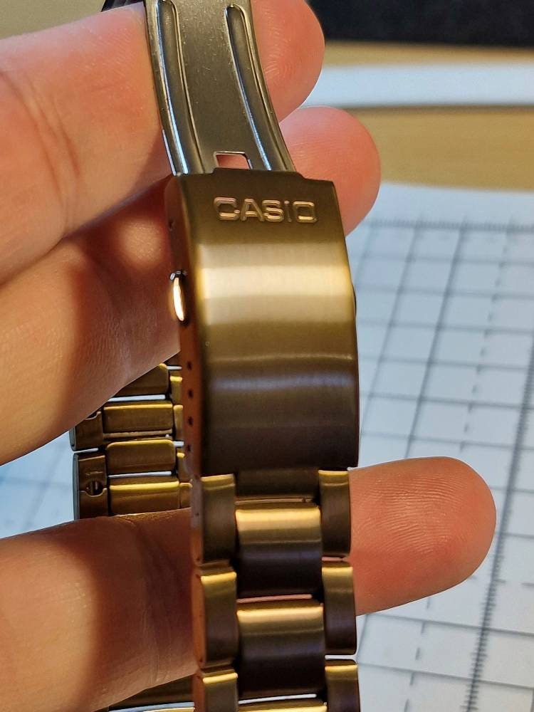 Modified Watch Based on Casio AE-1200 "full Moonshine" Bronze Color ...
