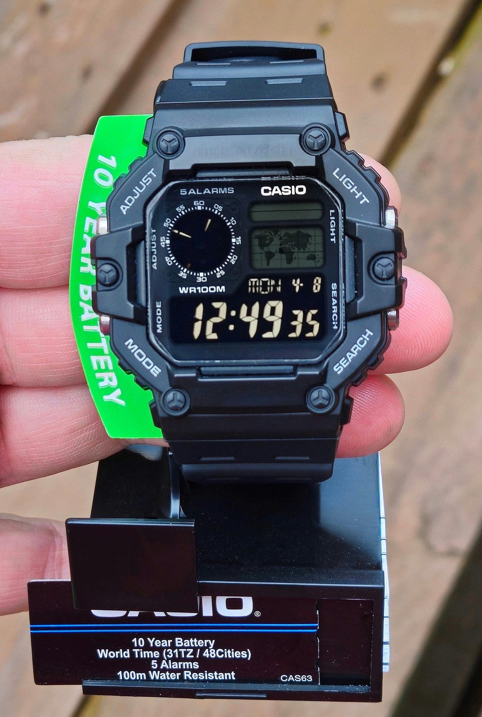 Custom Casio 'king Royale' Watch: Blacked Out, Oil Filled - Etsy