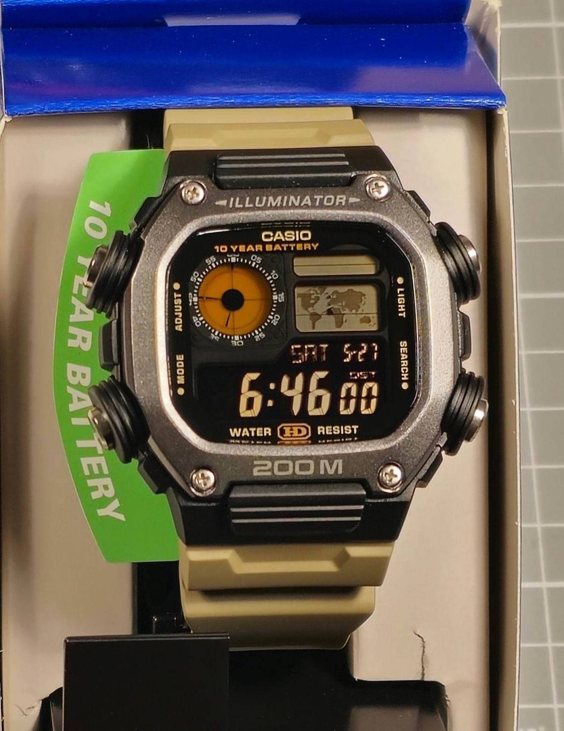 Modified Watch Based on Casio AE-1200. DW-291 'desert' Case and Strap ...
