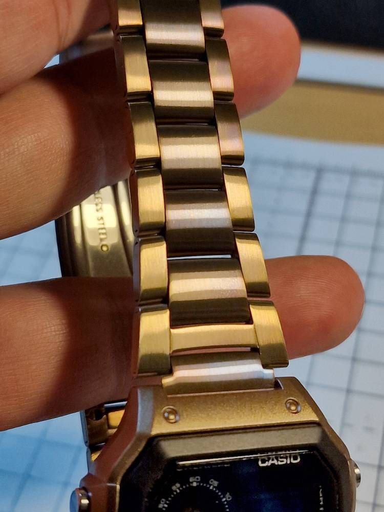 Modified Watch Based on Casio AE-1200 "full Moonshine" Bronze Color ...