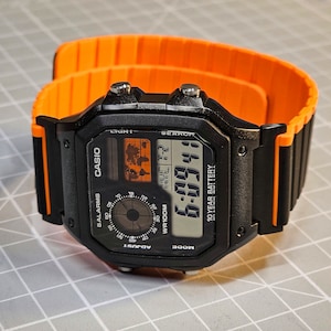Modified Watch Based on Casio AE-1200. Color Filtered LCD, Hydromod ...