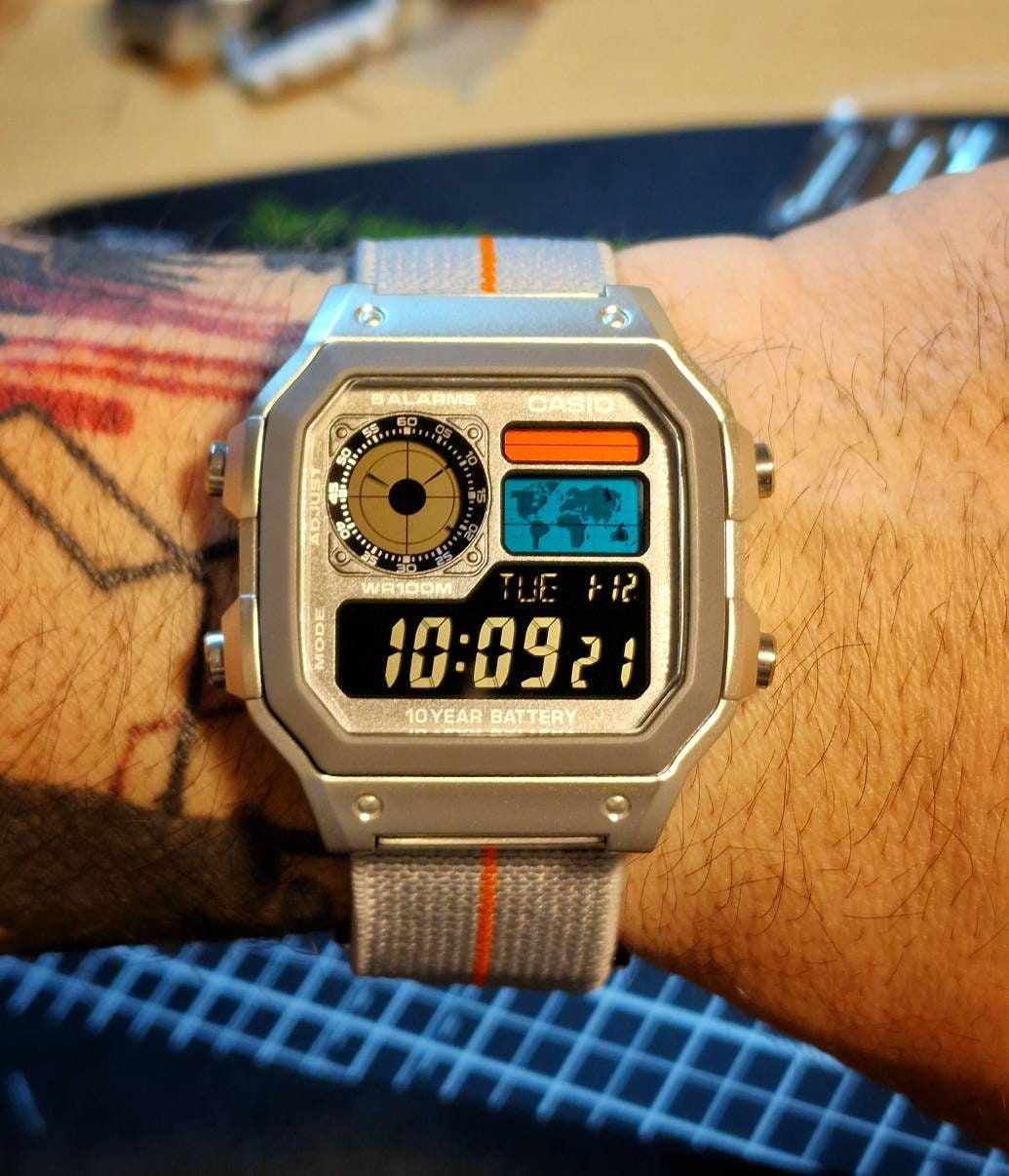 Modified Watch Based on Casio AE-1200 Hydromod Watch - Etsy