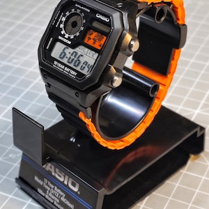 Modified Watch Based on Casio AE-1200. Color Filtered LCD, Hydromod ...