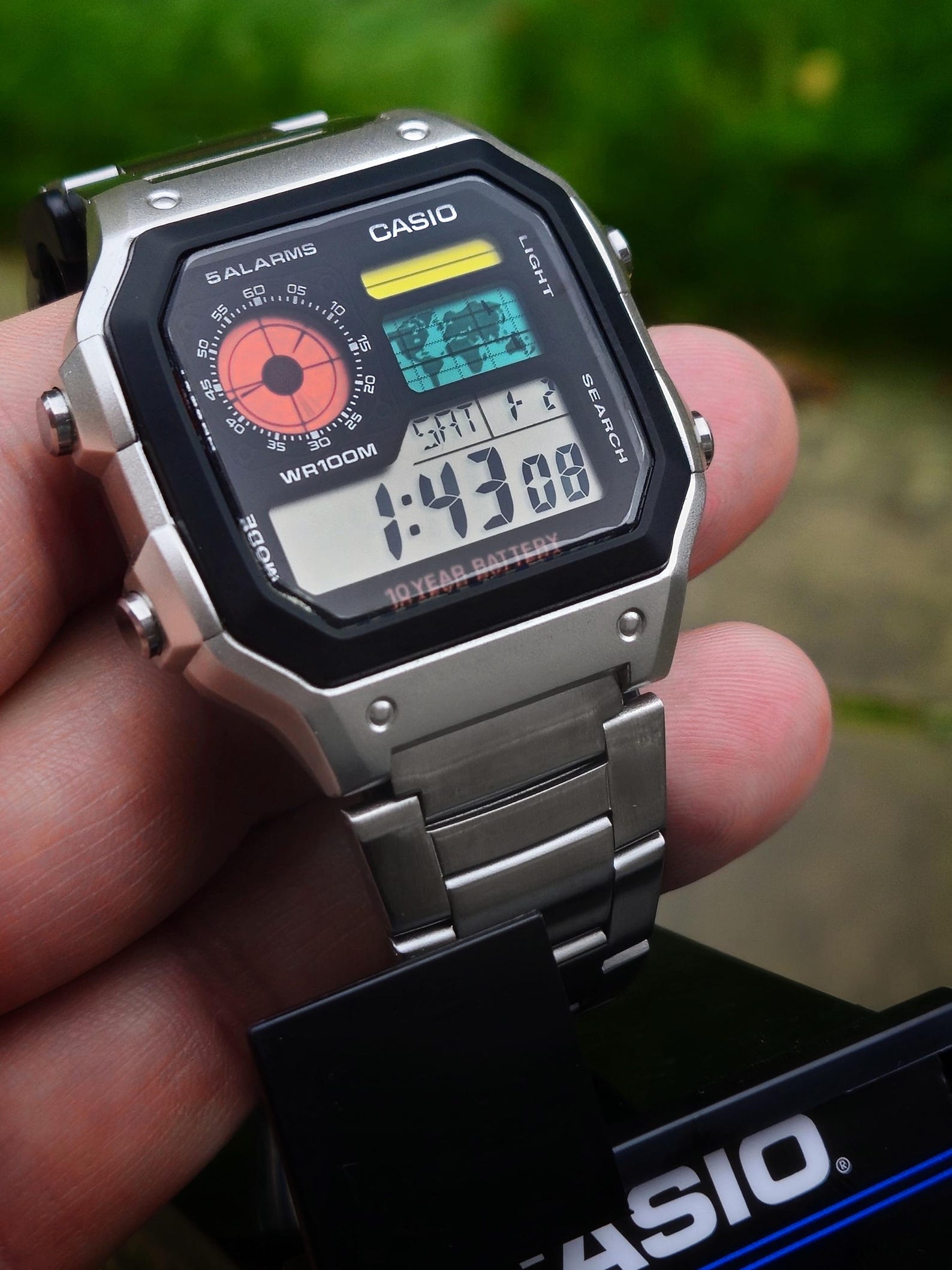 Modified Casio Ae 1200 Colorful Lcd Hydromod Case And Polished