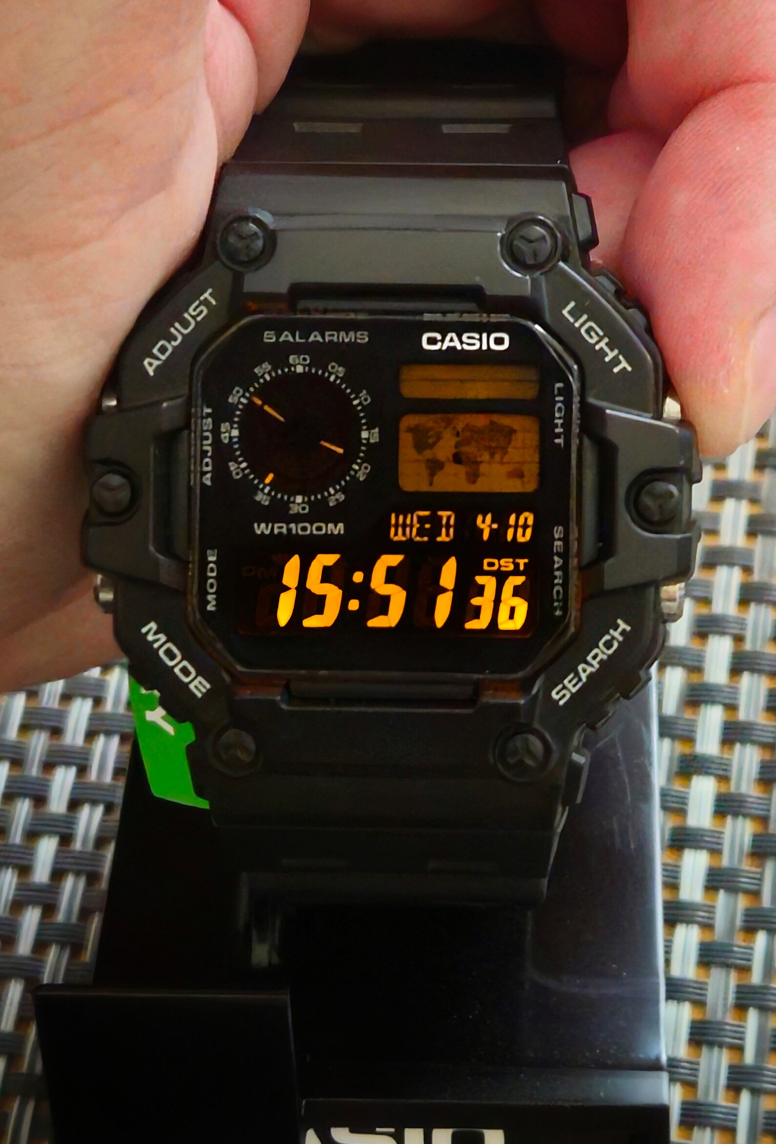 Custom Casio 'king Royale' Watch: Blacked Out, Oil Filled - Etsy