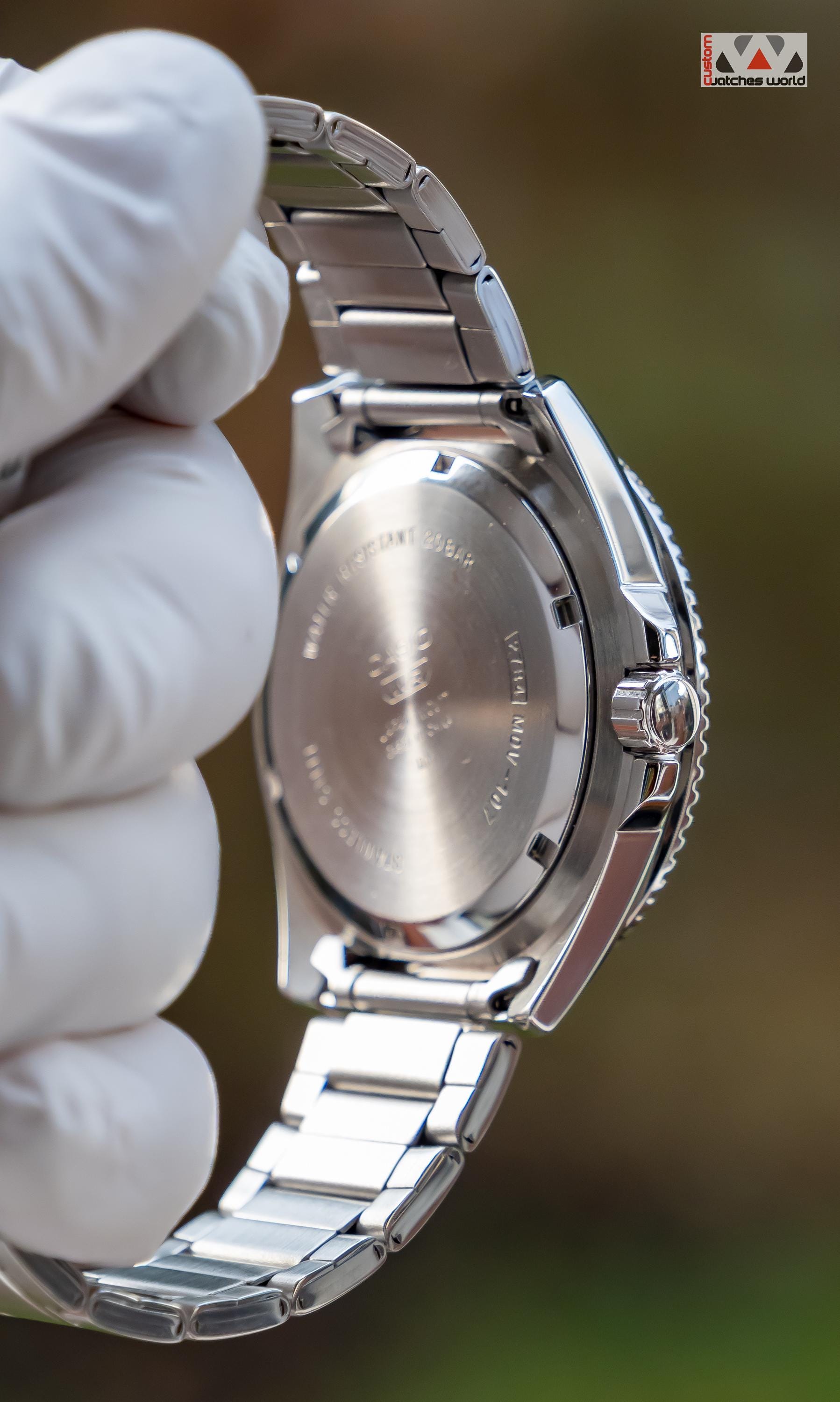 Custom Casio MDV-106/107 'duro Deapsea2' Watch Mod: Hand Painted Dial ...