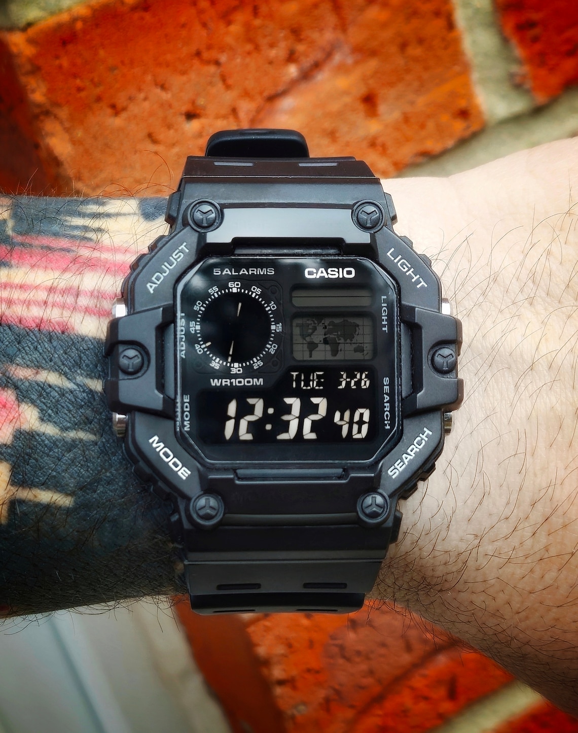 Custom Casio 'king Royale' Watch: Blacked Out, Oil Filled - Etsy