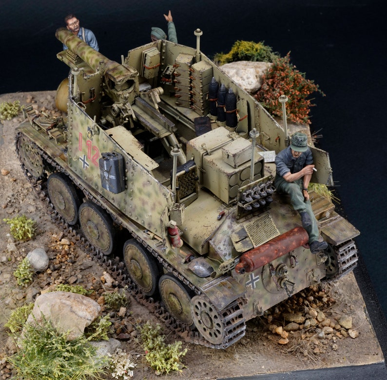German WWII Self Propelled Gun Sig 33 Auf Panzer 38(t) Ausf.h/k Grille ...