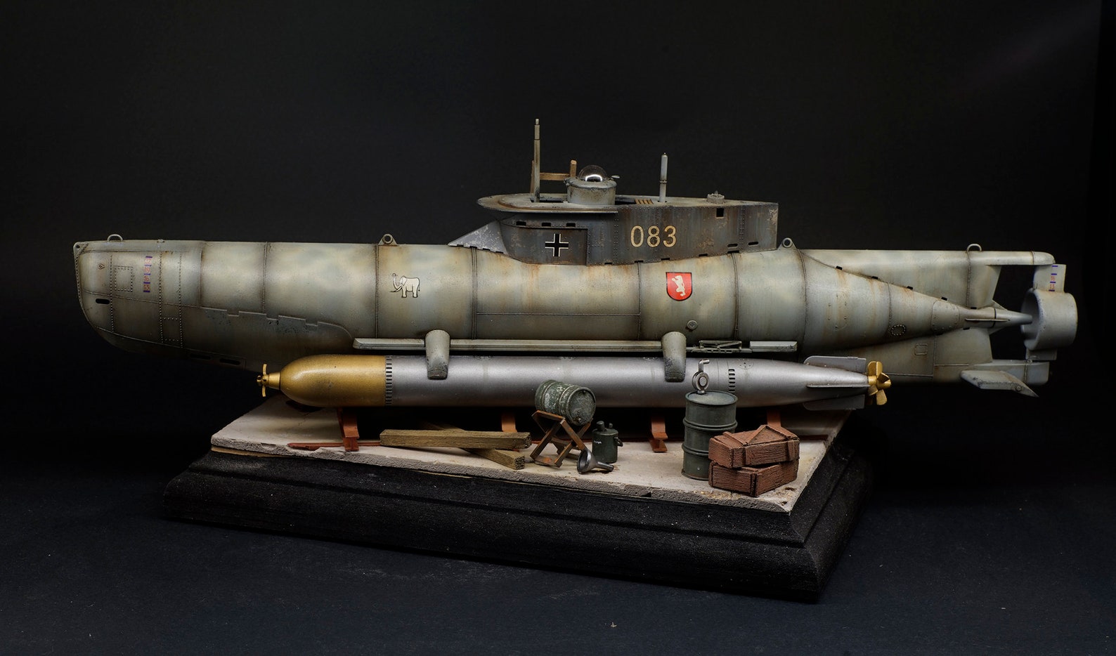 German WWII Midget Submarine Diorama With Two Resin Figures - Etsy