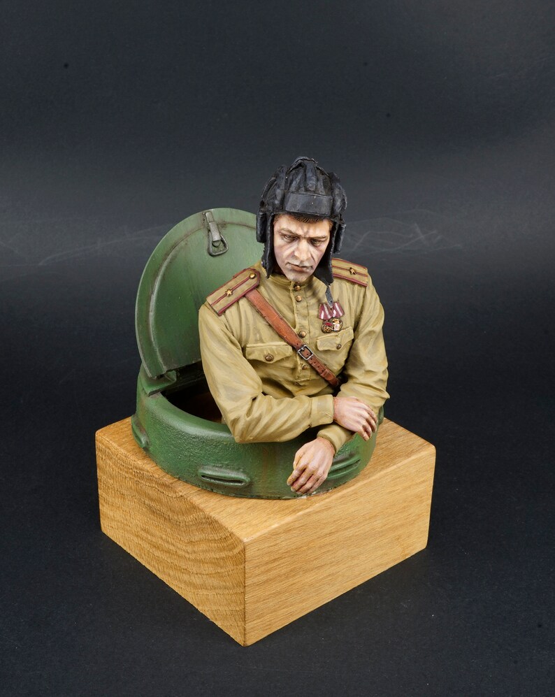 WWII Russian Tanker 200mm Bust Figure - Etsy