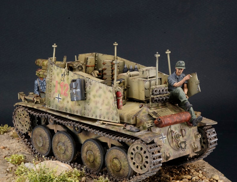 German WWII Self Propelled Gun Sig 33 Auf Panzer 38(t) Ausf.h/k Grille ...