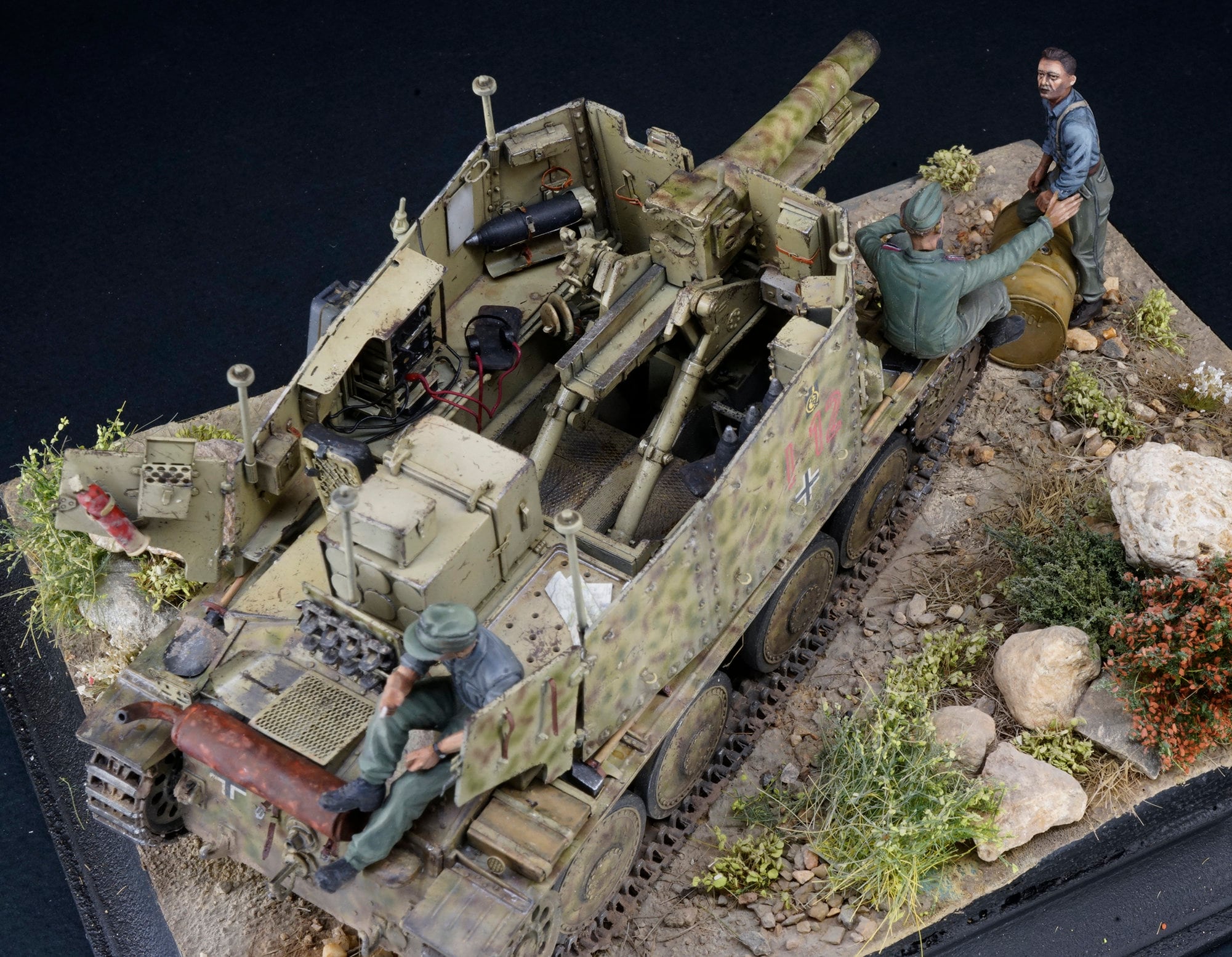 German WWII Self Propelled Gun Sig 33 Auf Panzer 38(t) Ausf.h/k Grille ...