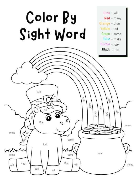 Coloring Pages Color Words