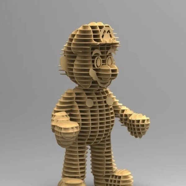 Laser Cut Mario - Etsy UK