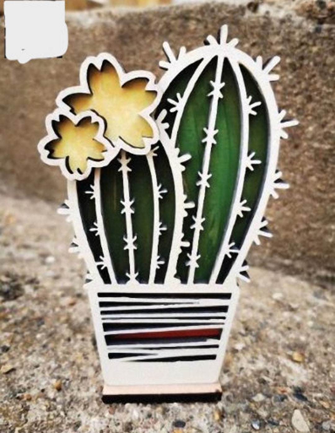 Cactus File Cdr and Dxf Vector Download for Laser Cutting - Etsy