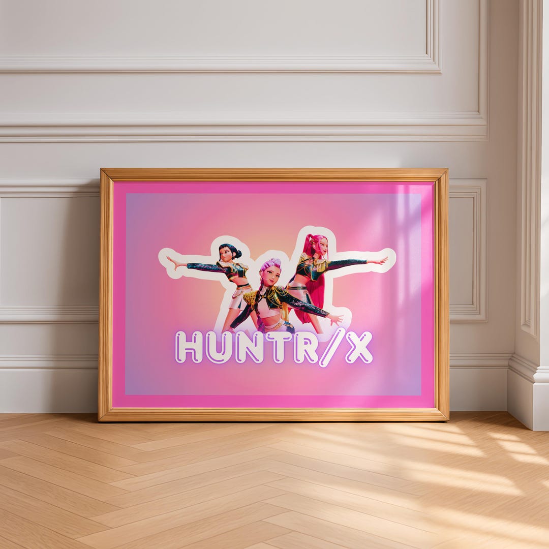 Huntrx Demon Hunters Anime Poster Set, Rumi Zeo Mira Kpop Wall Art - Etsy
