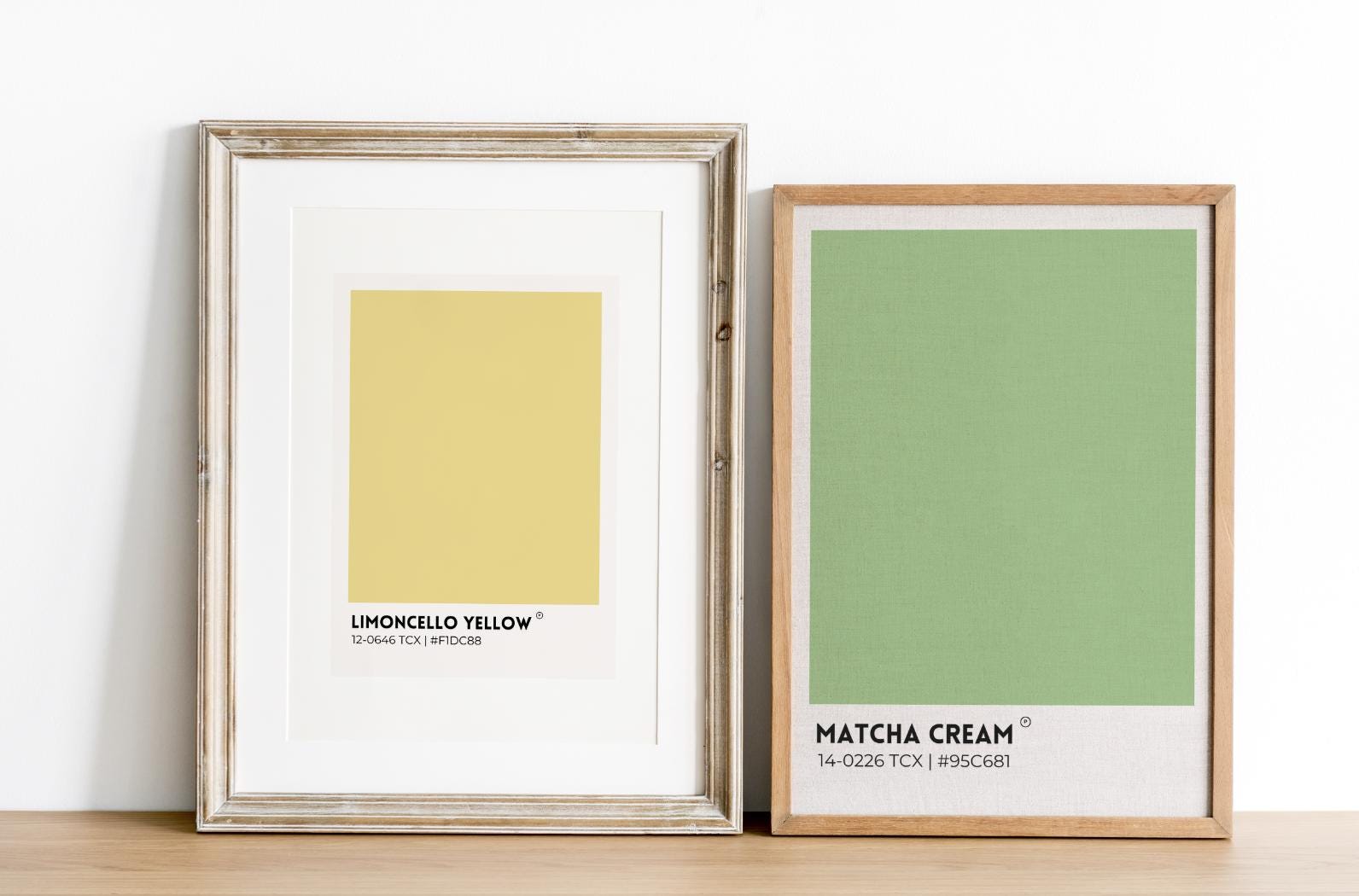 Pantone Color Print Set, Modern Home Decor Digital Download, Minimalist ...