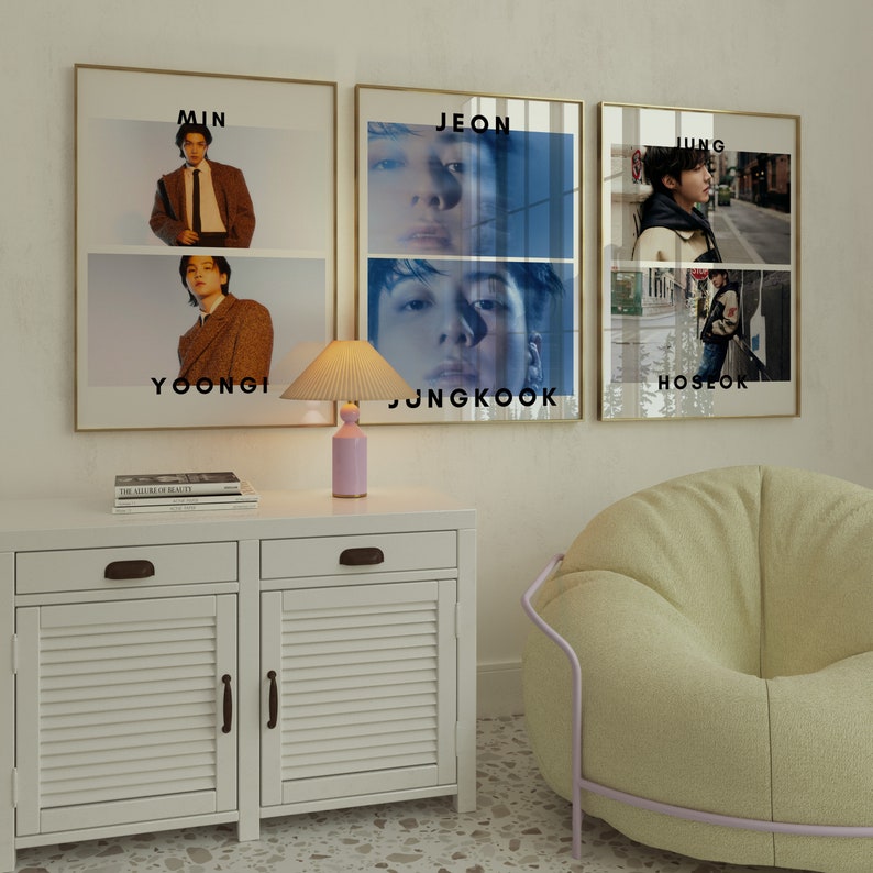 BTS Poster Set of 7 digital Download, Jungkook Calvin Klein , Aesthetic ...