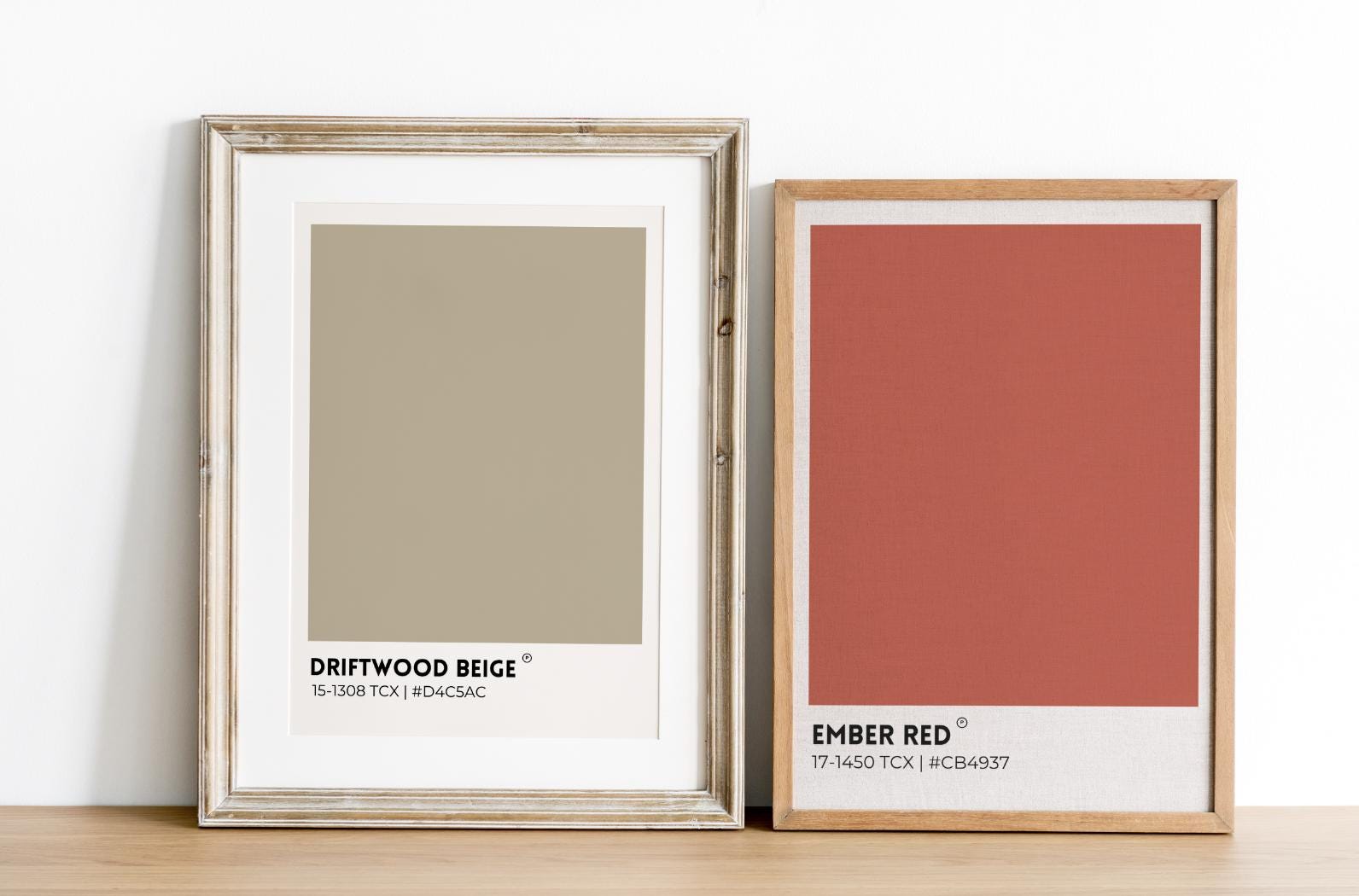 Pantone Color Print Set, Modern Home Decor Digital Download, Minimalist ...