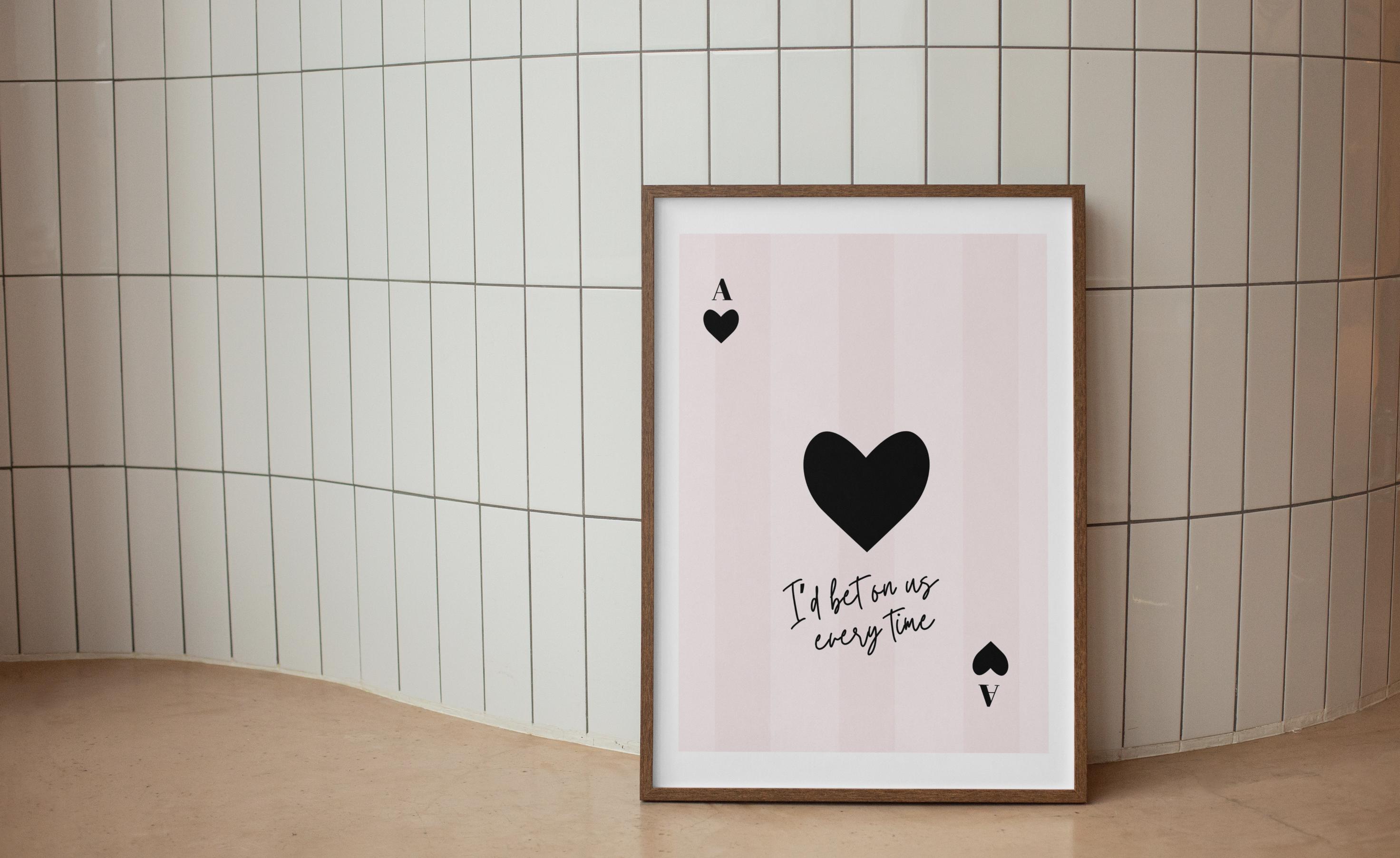 Playing Cards Wall Art Print Set, Retro Poster Aesthetic, Y2K Bedroom ...