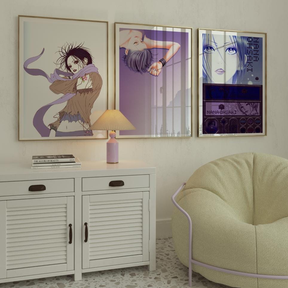 Set of 6 Nana Poster digital Download, Japan Anime Poster, Poster Print ...