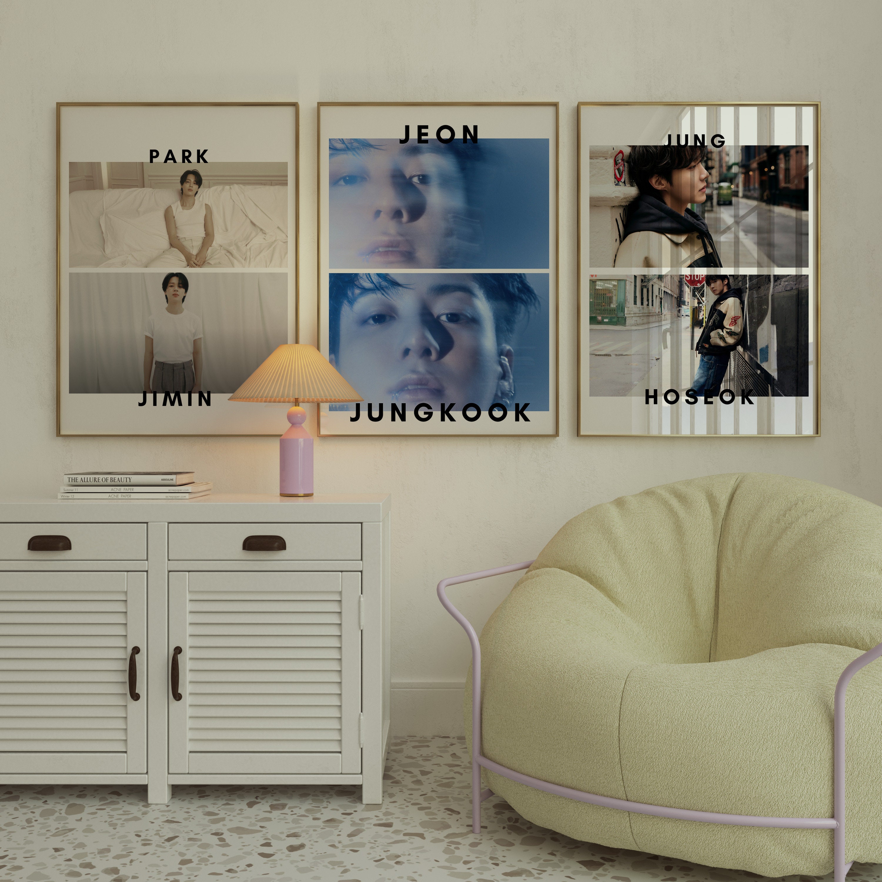 BTS Poster Set of 7 digital Download Jungkook Calvin Klein - Etsy