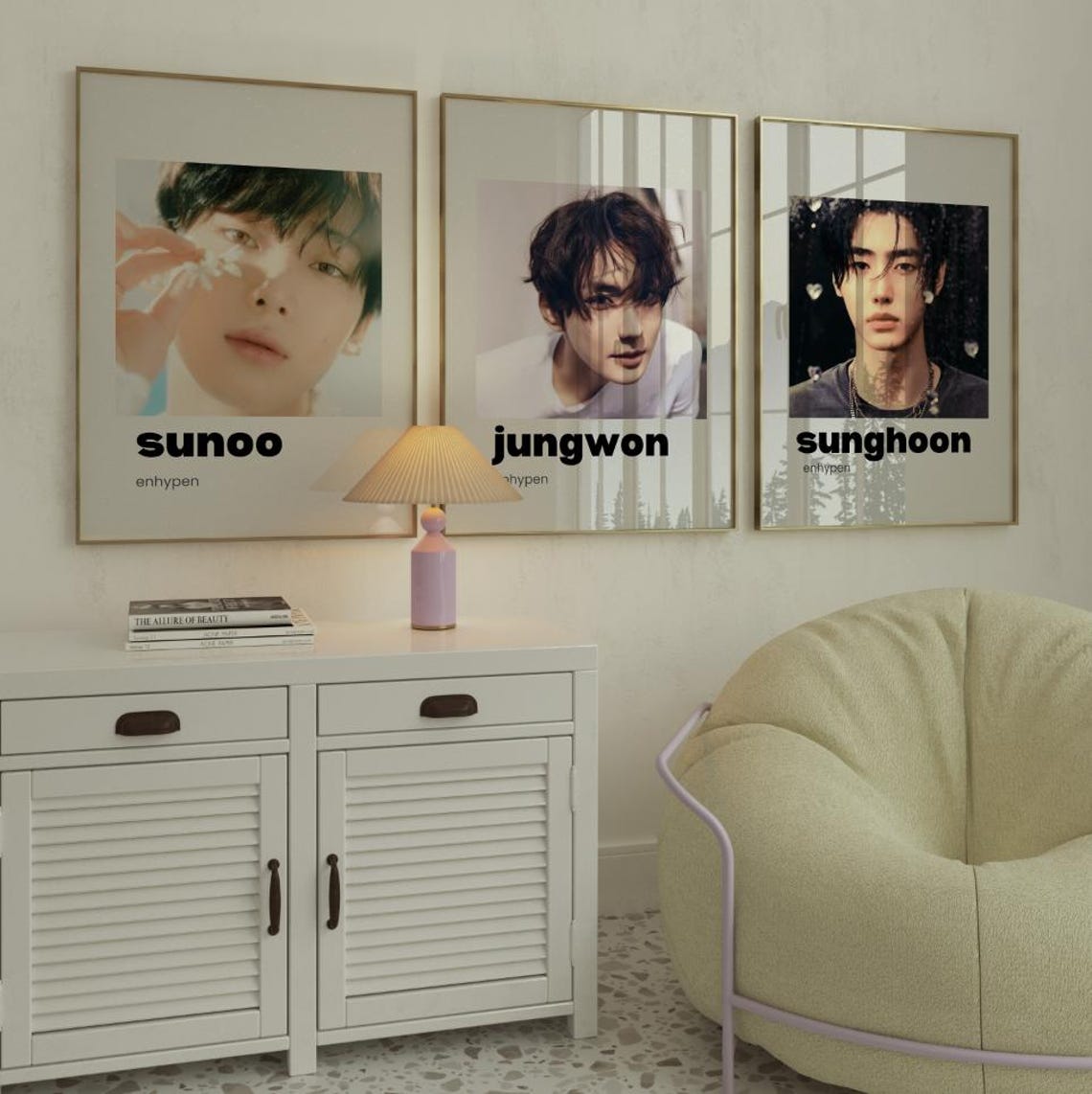 Set of 7 ENHYPEN Art | K-pop Wall Art | ENHYPEN Inspired Decor ...