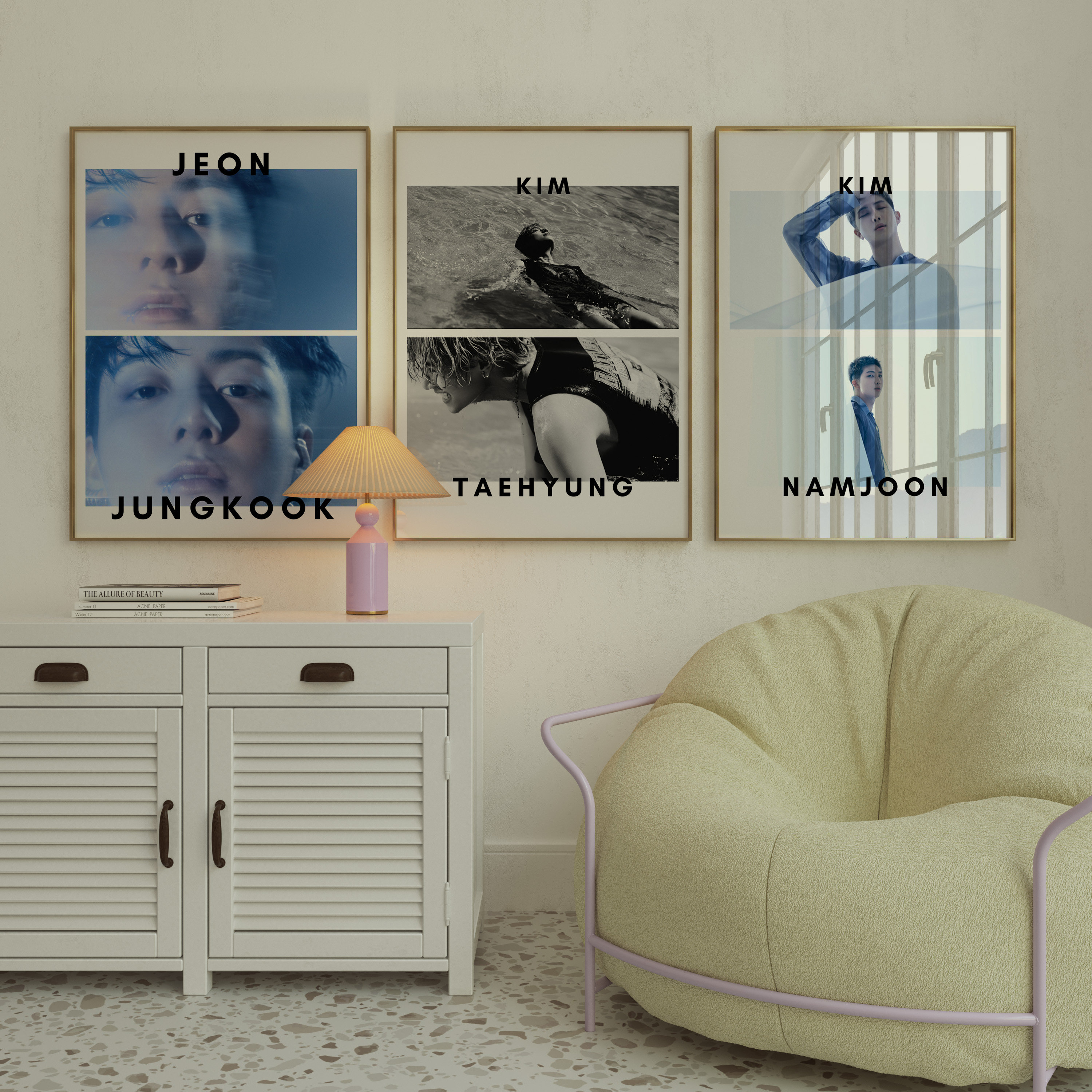 BTS Poster Set of 7 digital Download Jungkook Calvin Klein - Etsy