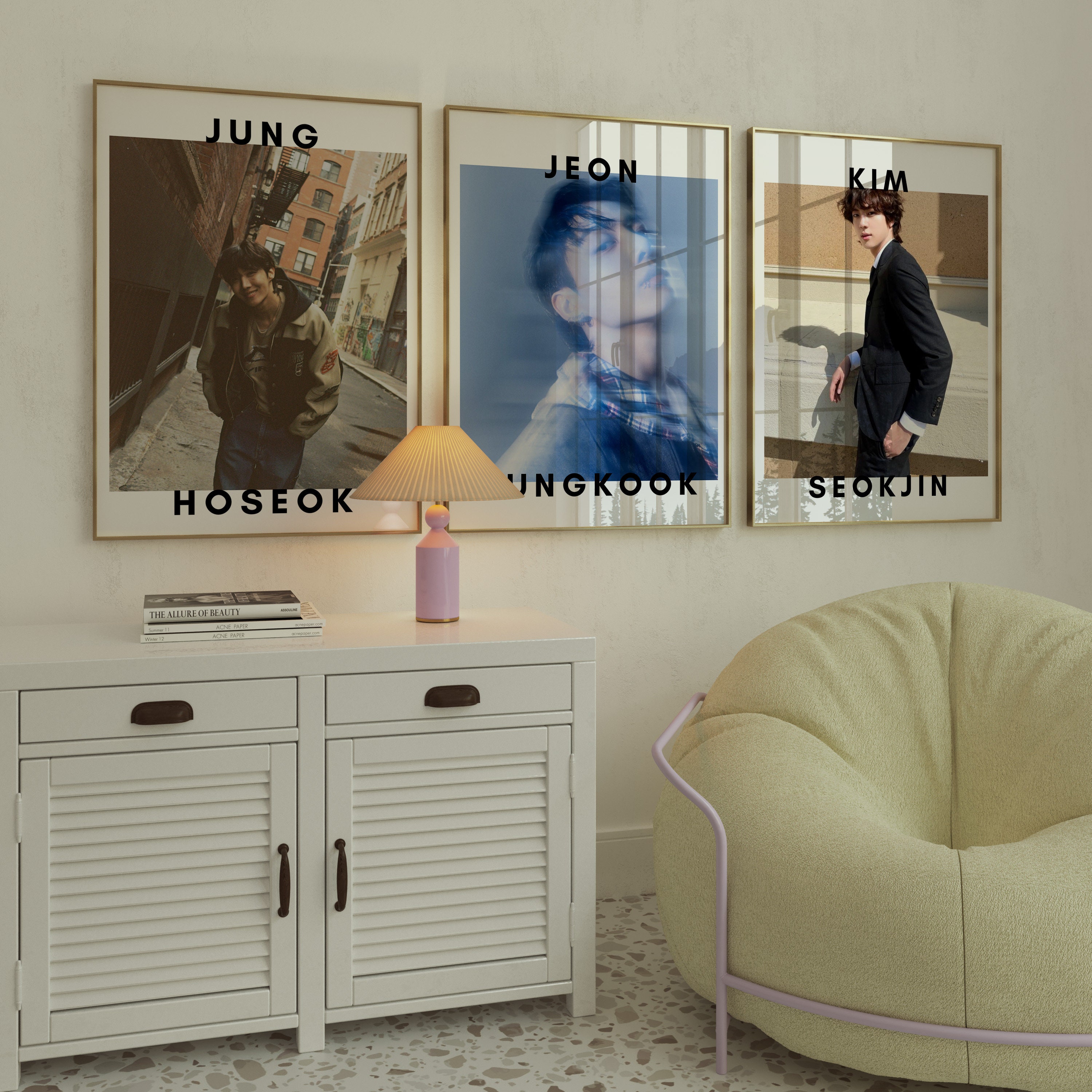 BTS Poster Set of 7 digital Download, Jungkook Calvin Klein , Aesthetic ...