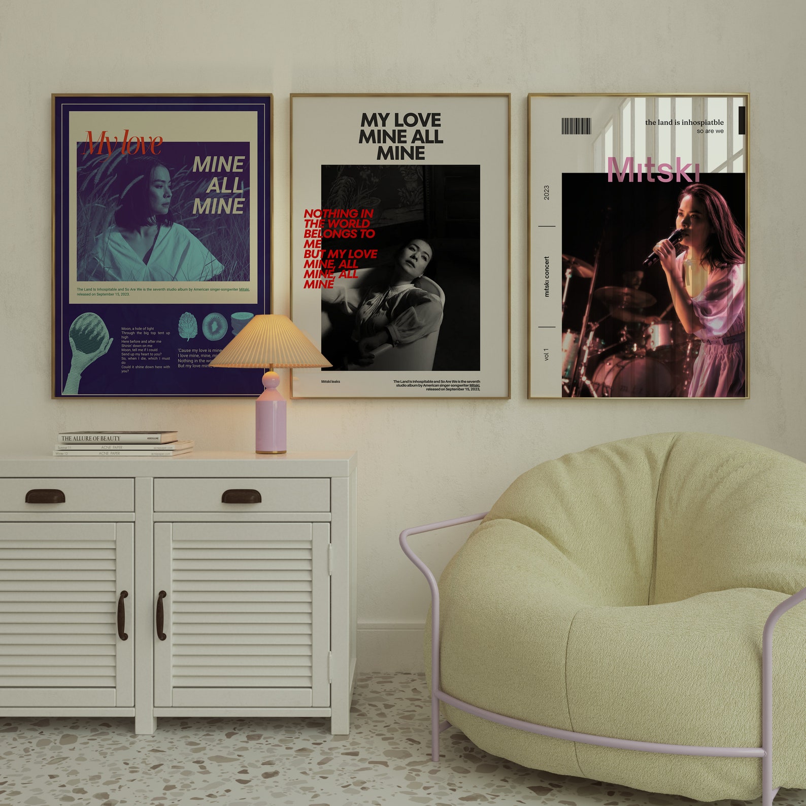 Mitski Poster, Mitski Wall Art Set of 9, Vintage Mitski Poster, Retro ...