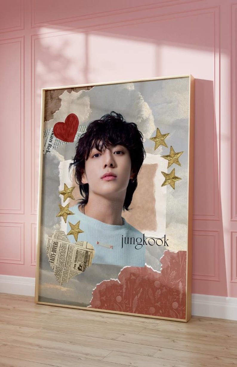 BTS Poster Set of 3 digital Download, Jungkook Calvin Klein , Aesthetic ...