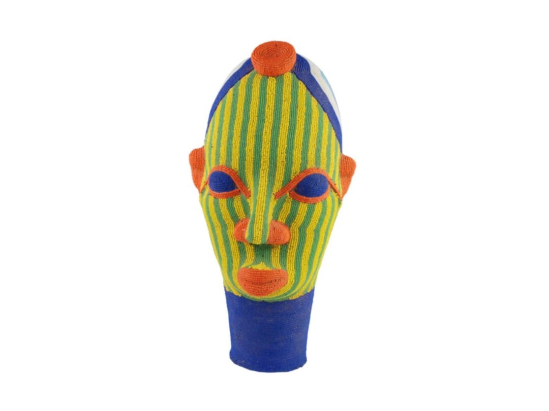 African Beaded Mask Hand Beaded Art African Decor for Living - Etsy