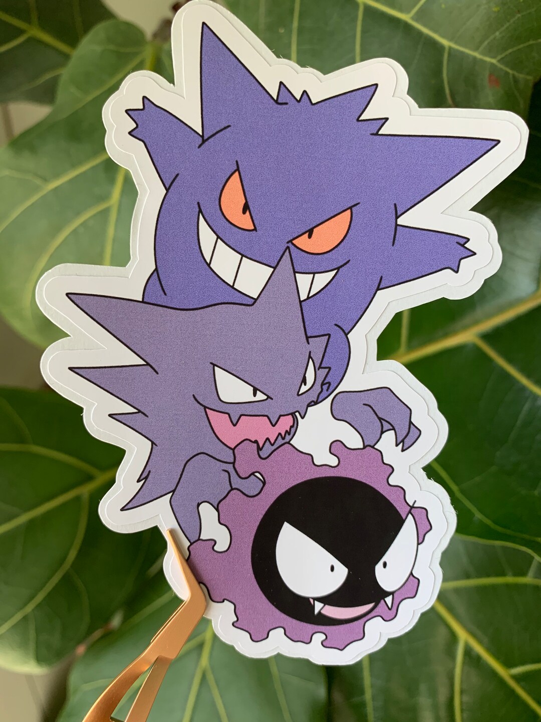 Gastly Evolution Vinyl Die Cut Sticker - Etsy