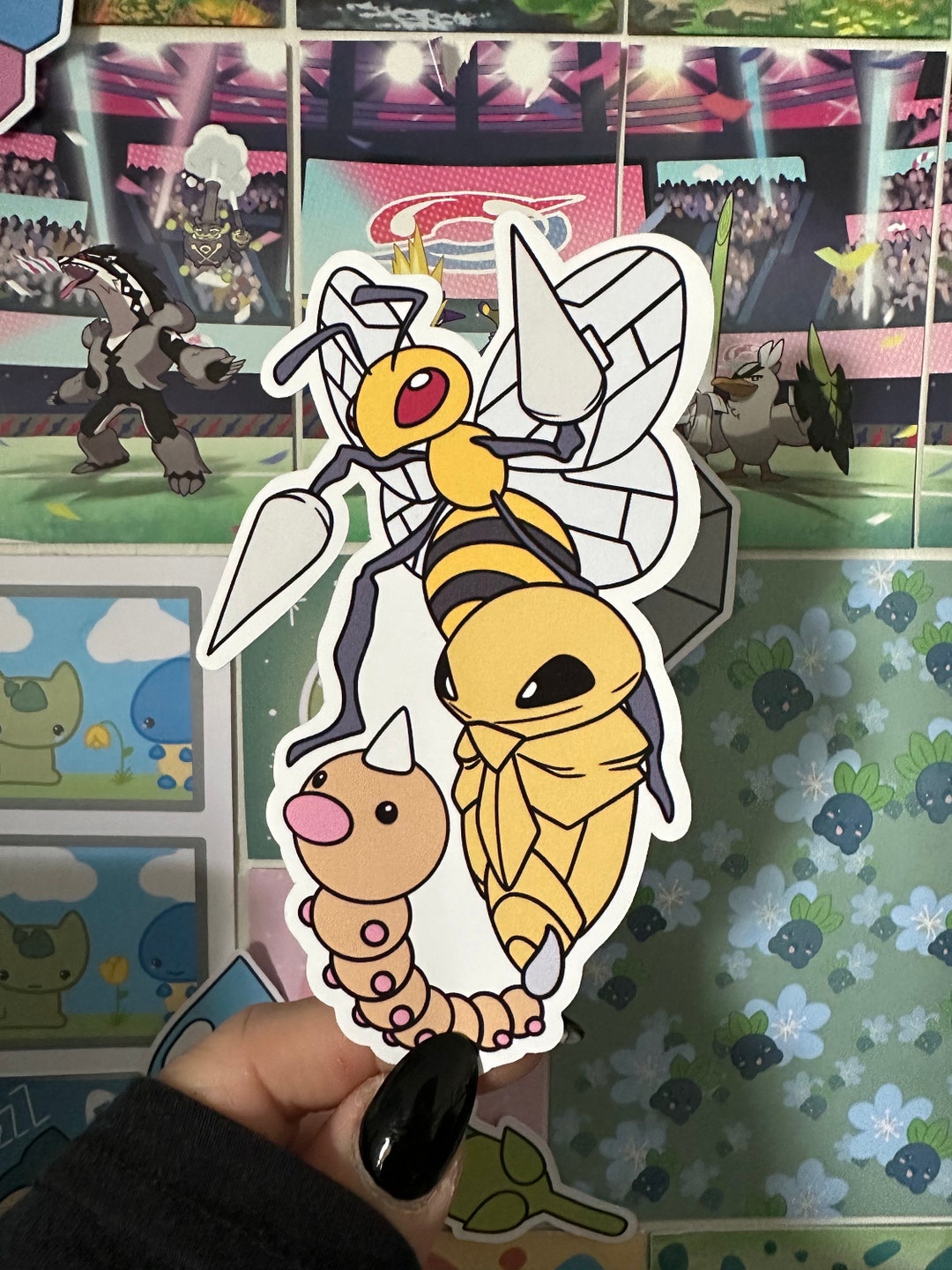 Weedle Evolution Vinyl Die Cut Sticker - Etsy