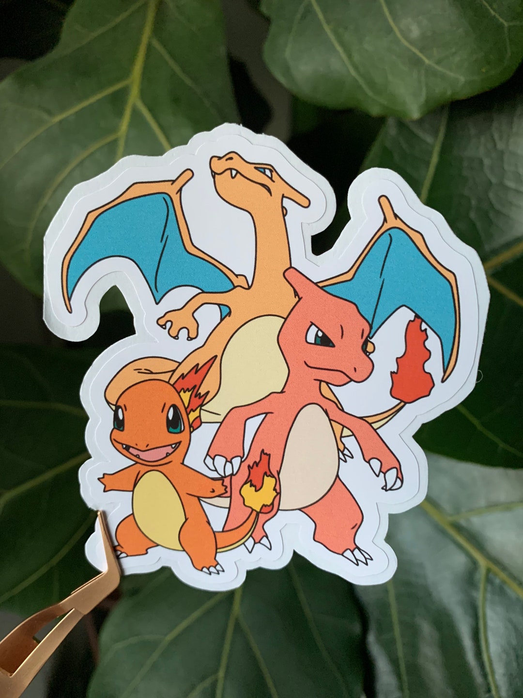 Charmander Evolution Vinyl Die Cut Sticker - Etsy