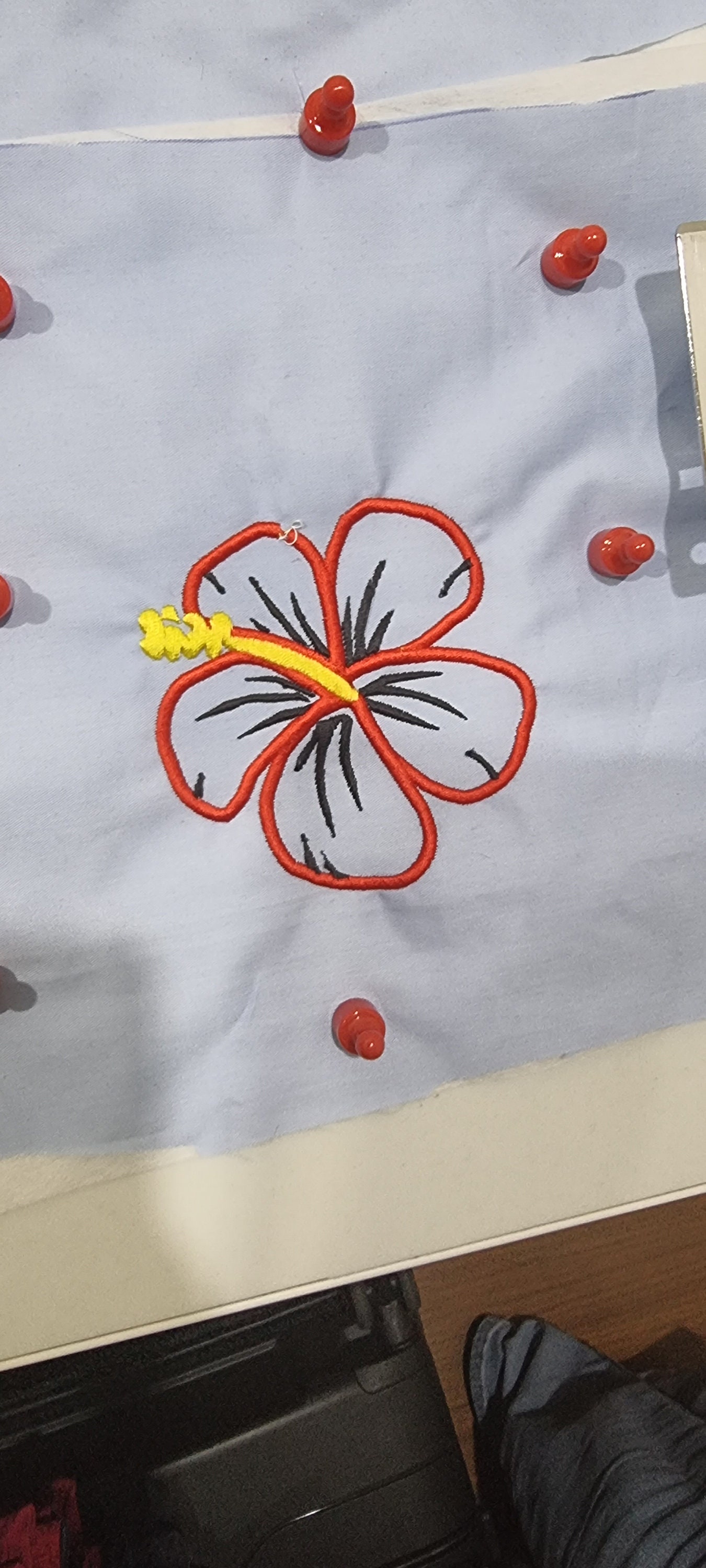 Merdeka Bunga Raya (hibiscus) Embroiderydesign - Download Stitch File ...