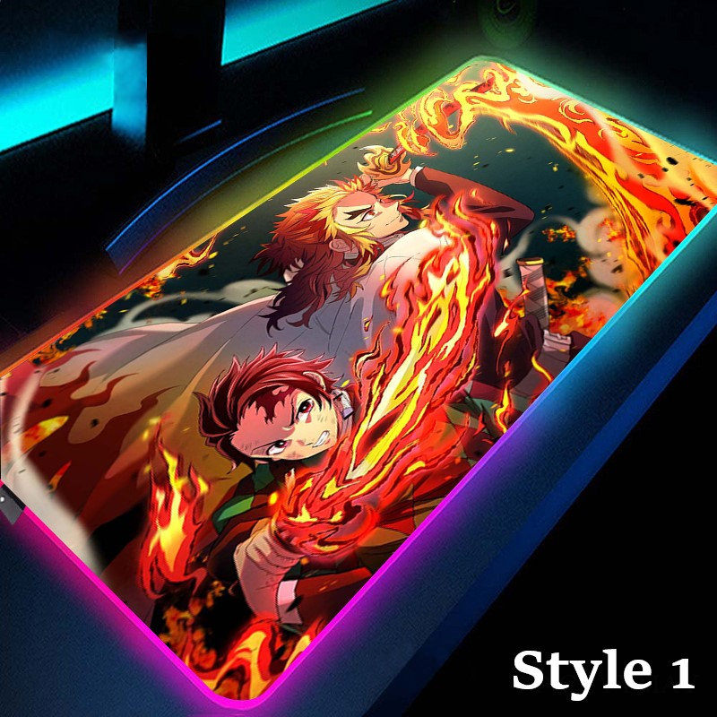 Demon Slayer RGB Gaming Mousepad Starting at $17.44 By Daisy