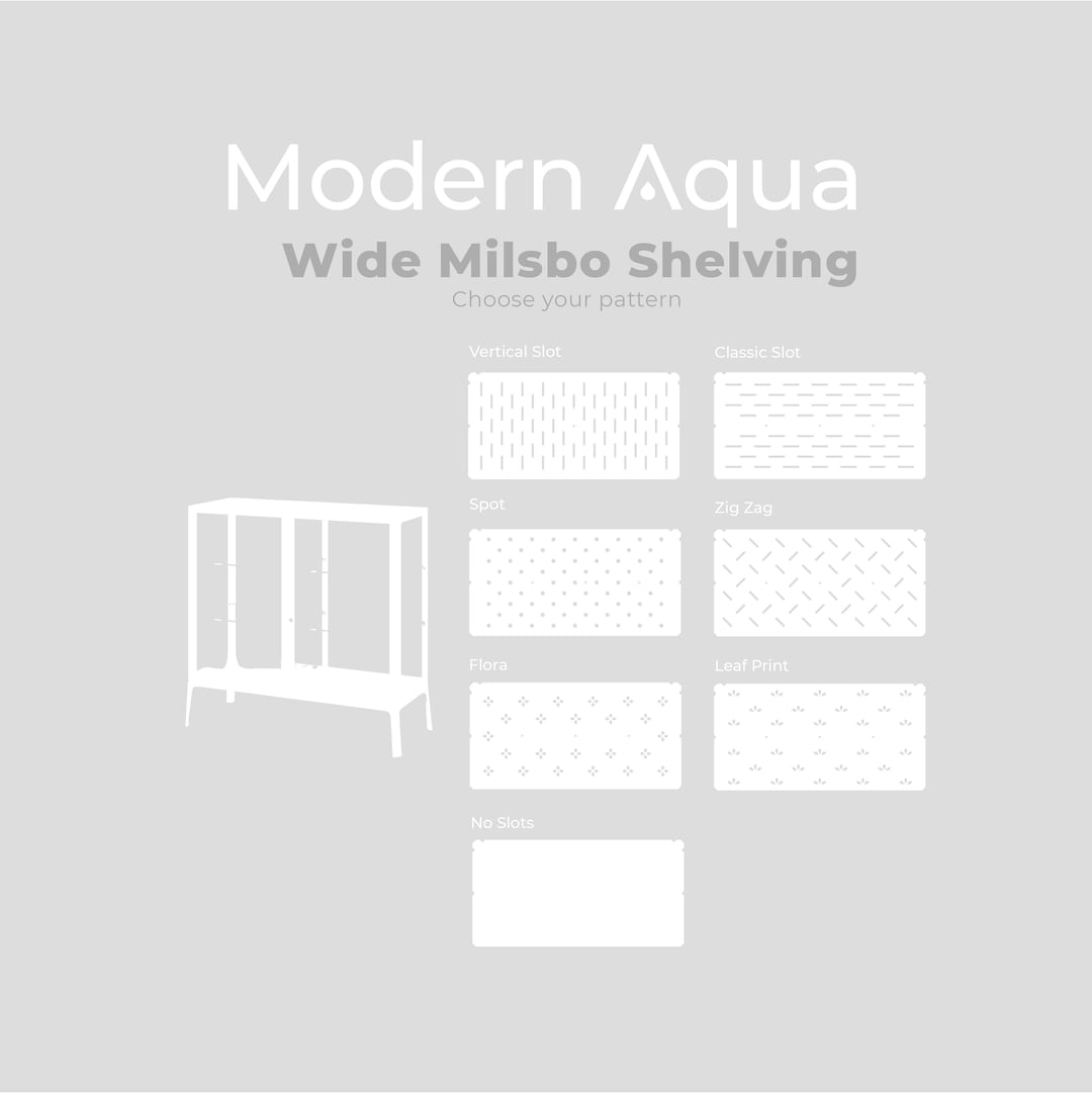 Milsbo Wide (V2**) Acrylic Shelf and Pegboard Kit for IKEA Greenhouse ...