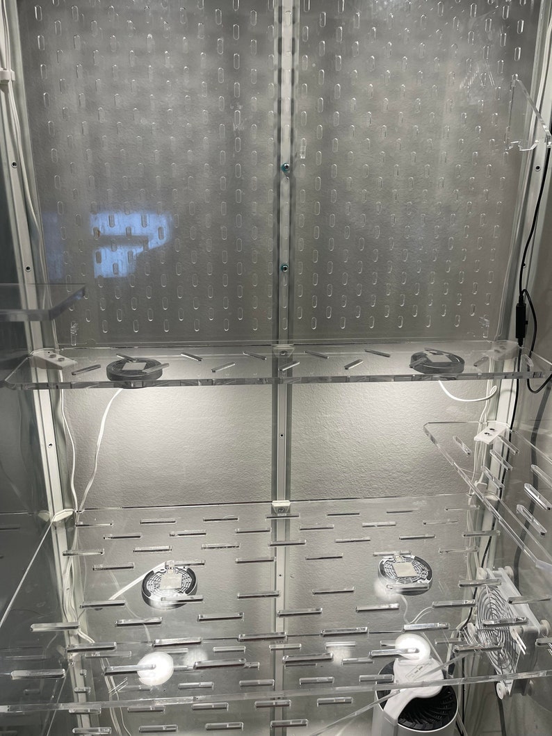 Milsbo Tall 7 Piece Acrylic Set (V2**) Set for IKEA Greenhouse Cabinet ...