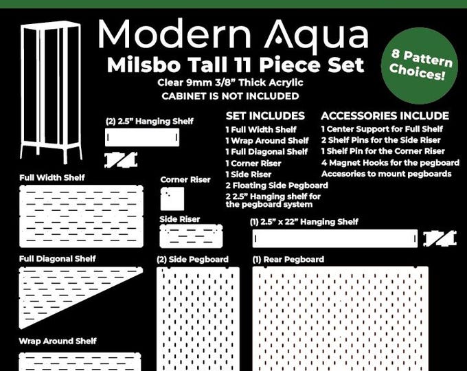 Milsbo hanging Side Pegboards Tall and Wide Clear Acrylic Ikea ...