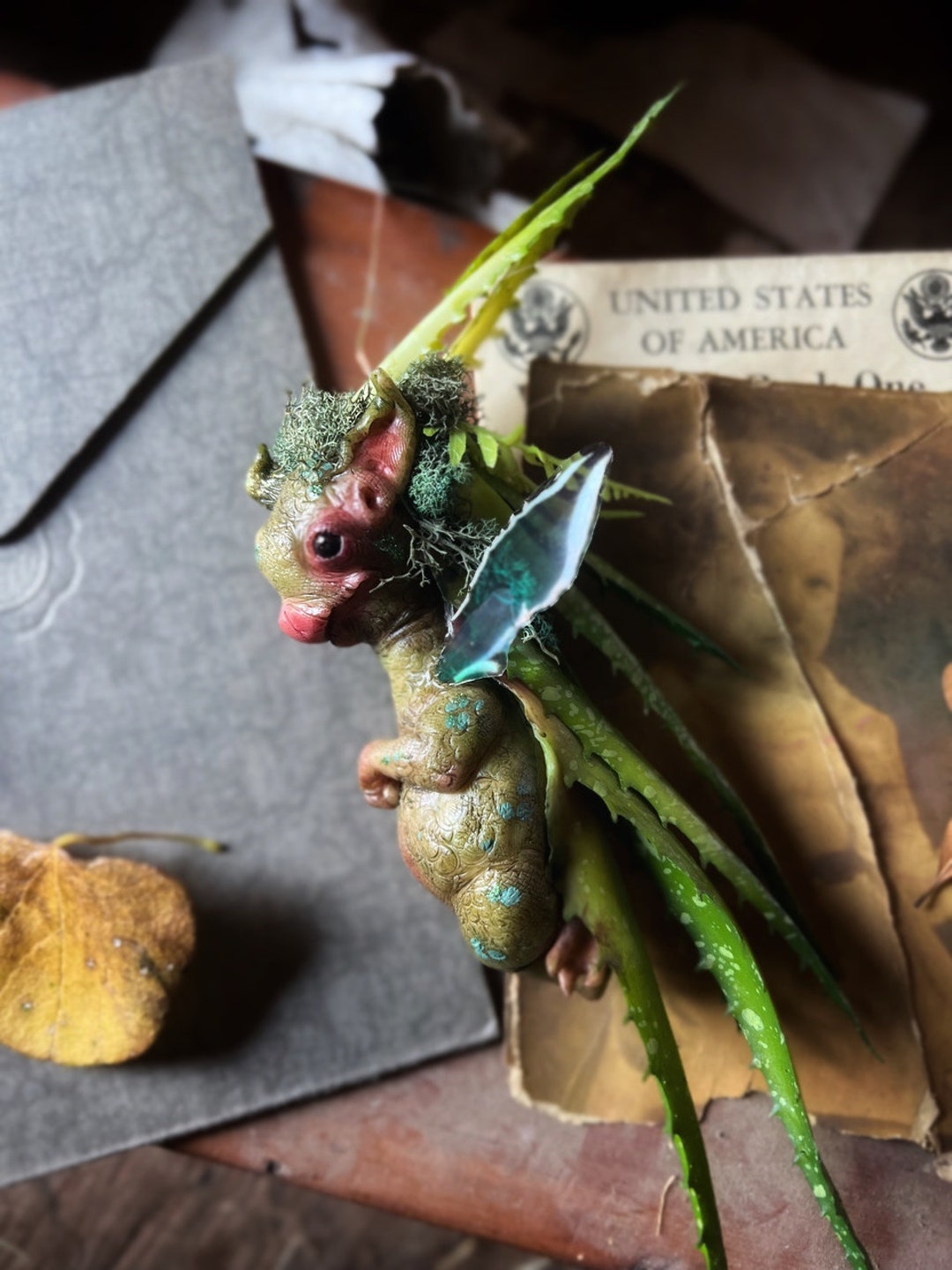 Dragon Art Toy Doll Creatures Beasts Fantasy Forest Ooak Fairy ...