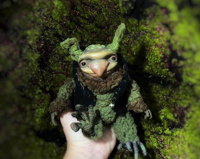 Goblin Art Toy Swamp Doll Creatures Beasts Fantasy Forest Ooak Fairy ...