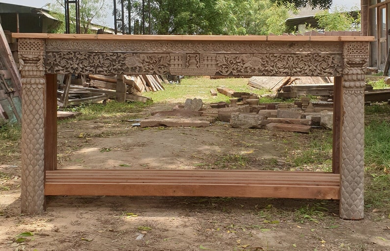 Wooden Indian Carved Wood Console Table/beautiful Furniture - Etsy