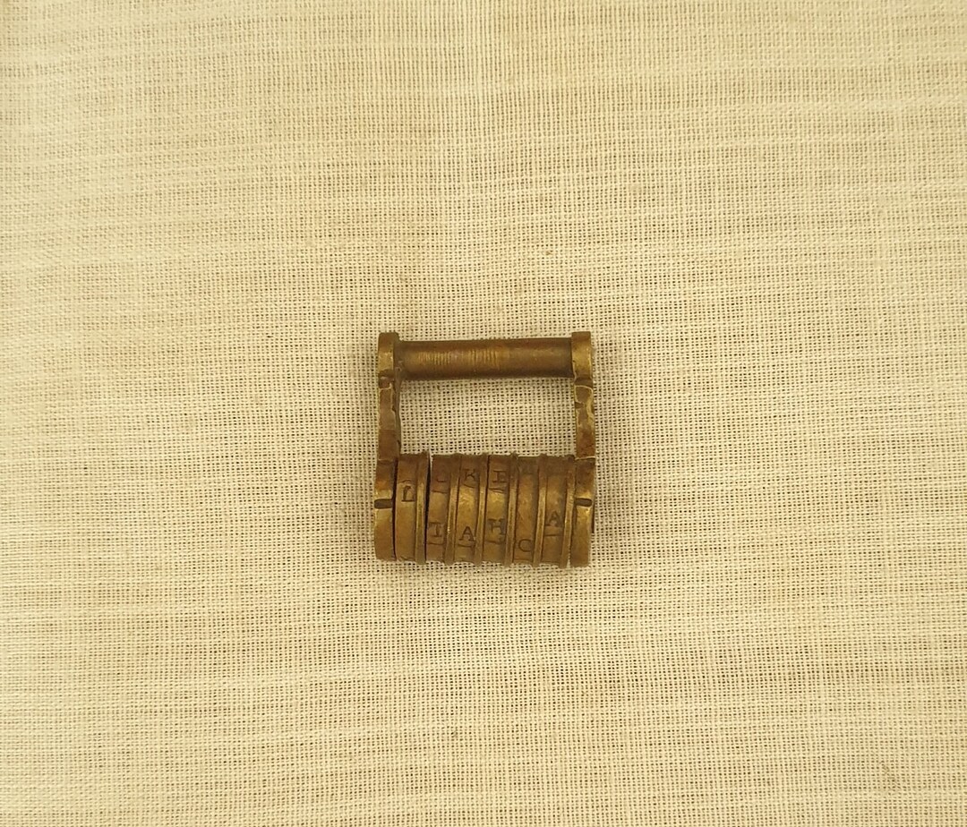 Antique Handmade Padlock / Combination Lock for Box Chest - Etsy