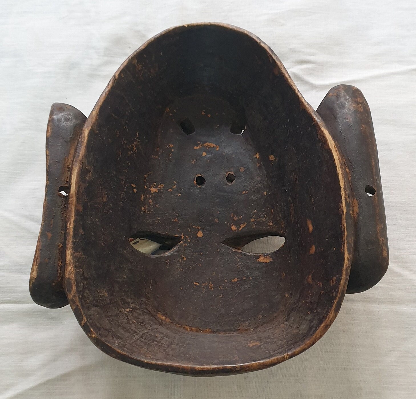 Vintage Mask Wooden Beautifully Hand Carved Bodhi Tree Tibetan - Etsy