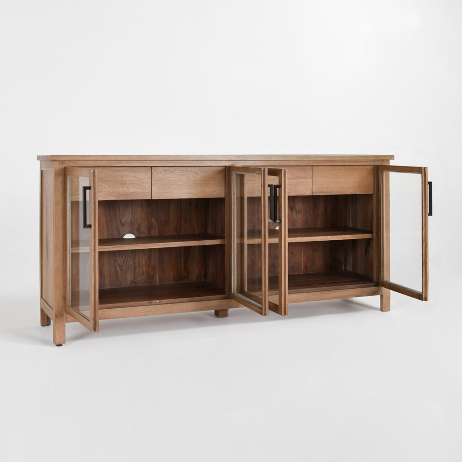 Glass Door Sideboard Cabinet , Bedside Sideboard Home Decor Sideboard ...