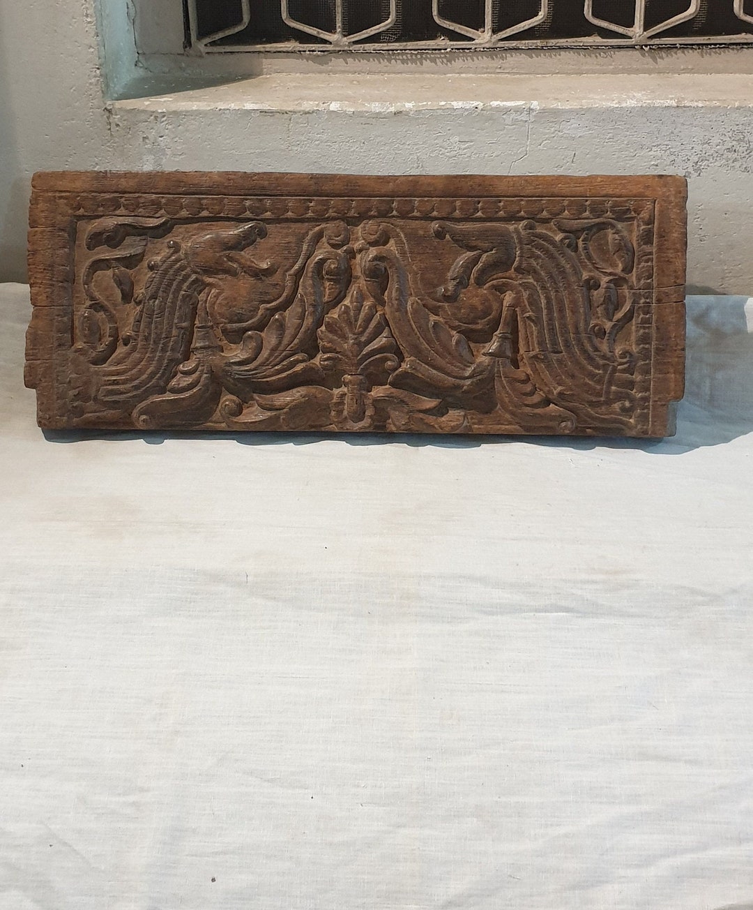 Vintage Wall Panel Horizontal Filigree Carving Wooden Bird - Etsy