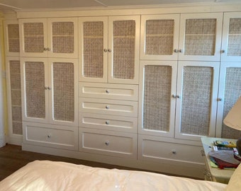 Wooden Cane Door , Custom Design Cane Wardrobe Door , Almirah Door ...