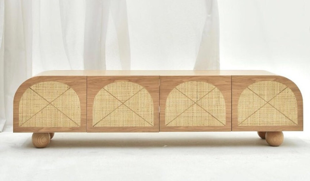 Rattan Cane Sideboard Cane Tv Unit Sideboard Home Decor - Etsy
